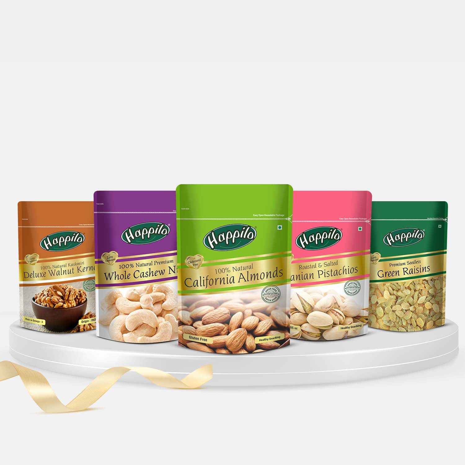 Happilo Premium Healthy Dry Fruits Combo 1050g (Californian Almonds 20