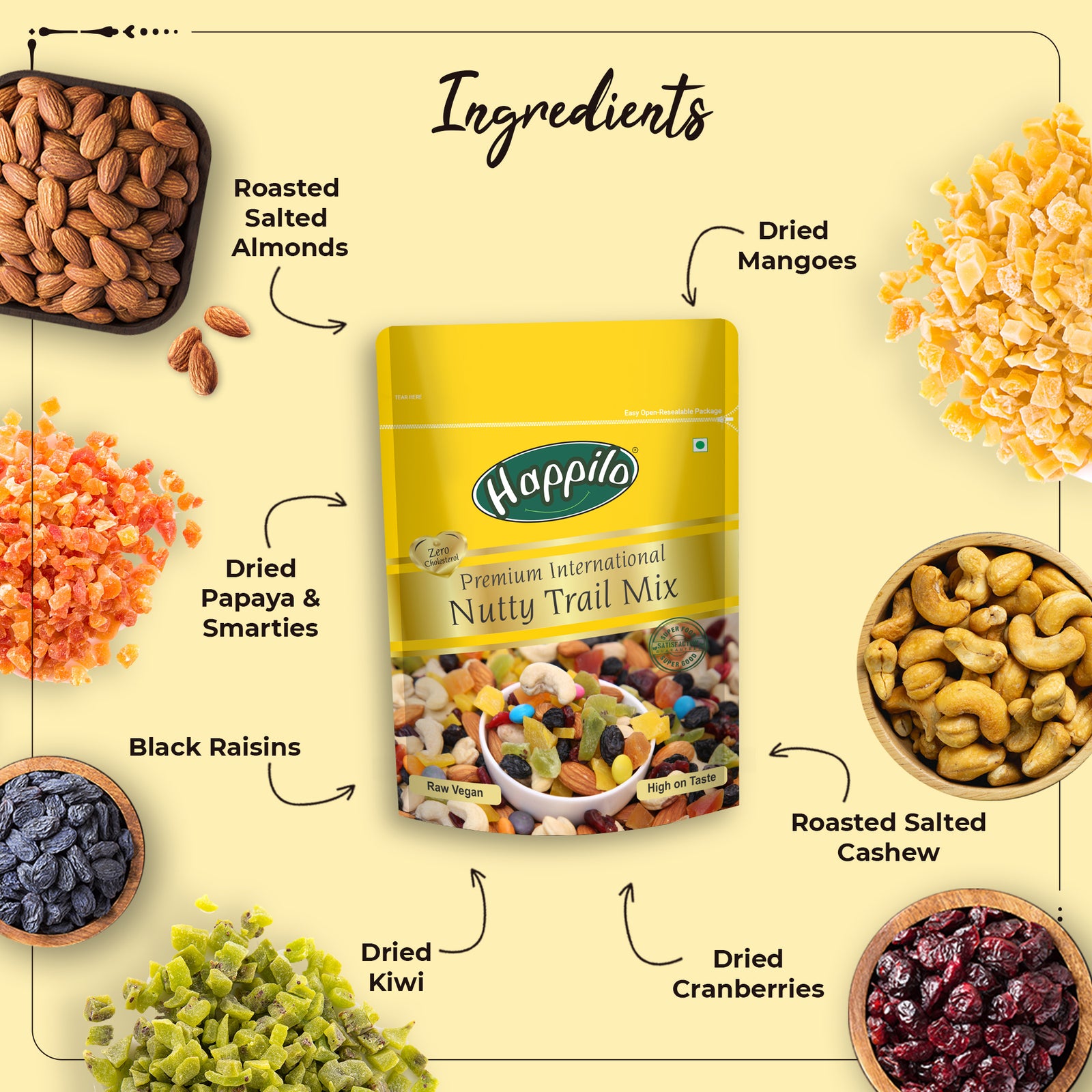 Trail Mix: Buy Dry Fruit and Nut Mix from Online Store in India | Happilo