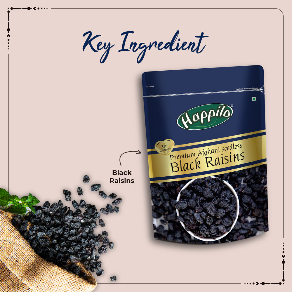 Happilo Premium Afghani Black Raisins