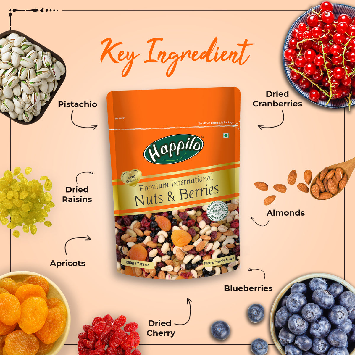 Trail Mix: Buy Dry Fruit and Nut Mix from Online Store in India | Happilo