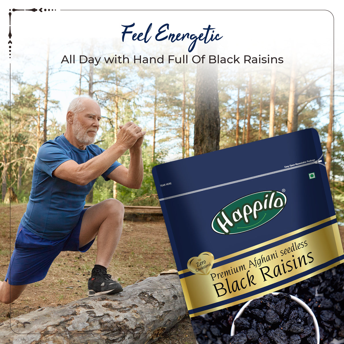 Happilo Premium Afghani Black Raisins