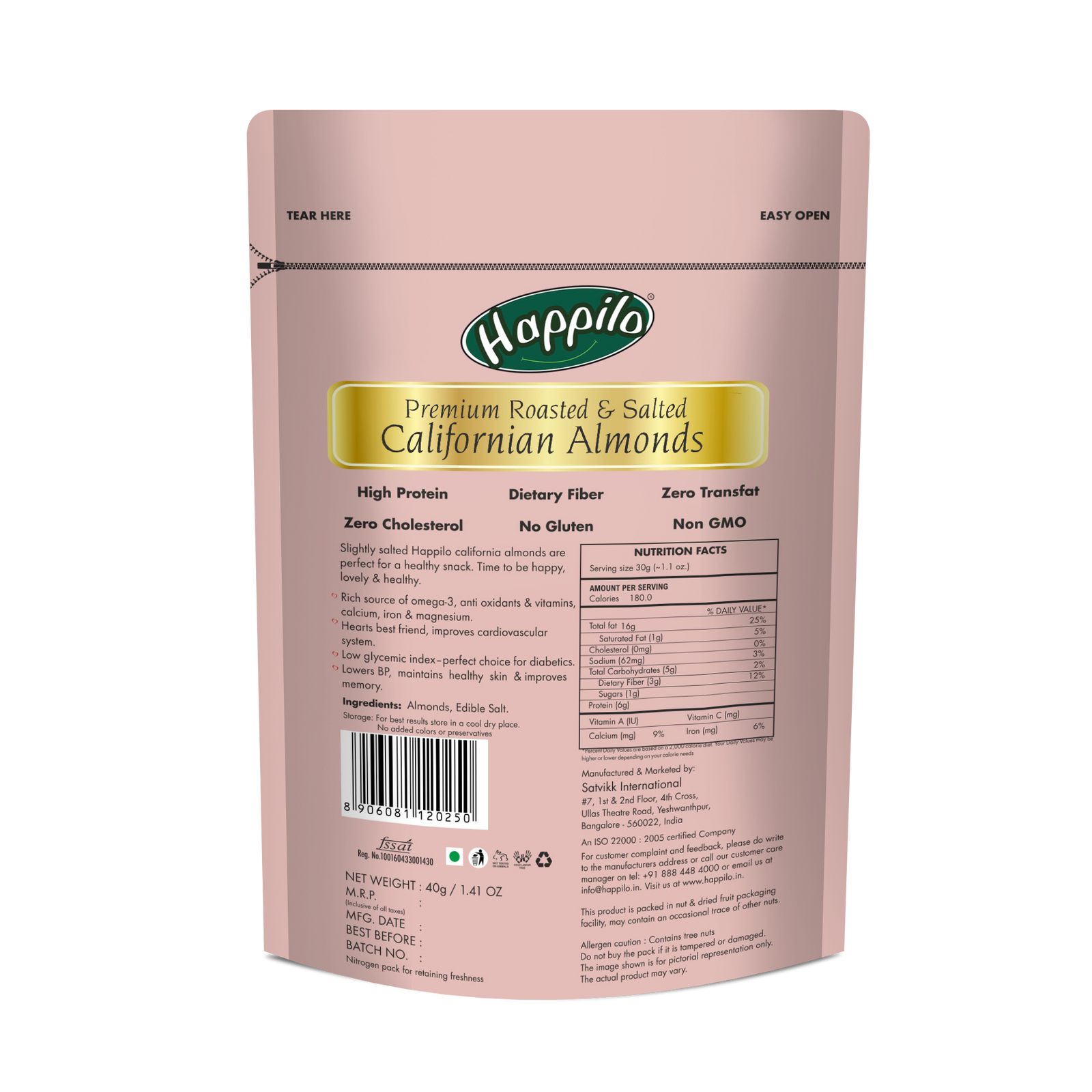 Buy Happilo’s Roasted Almonds Online